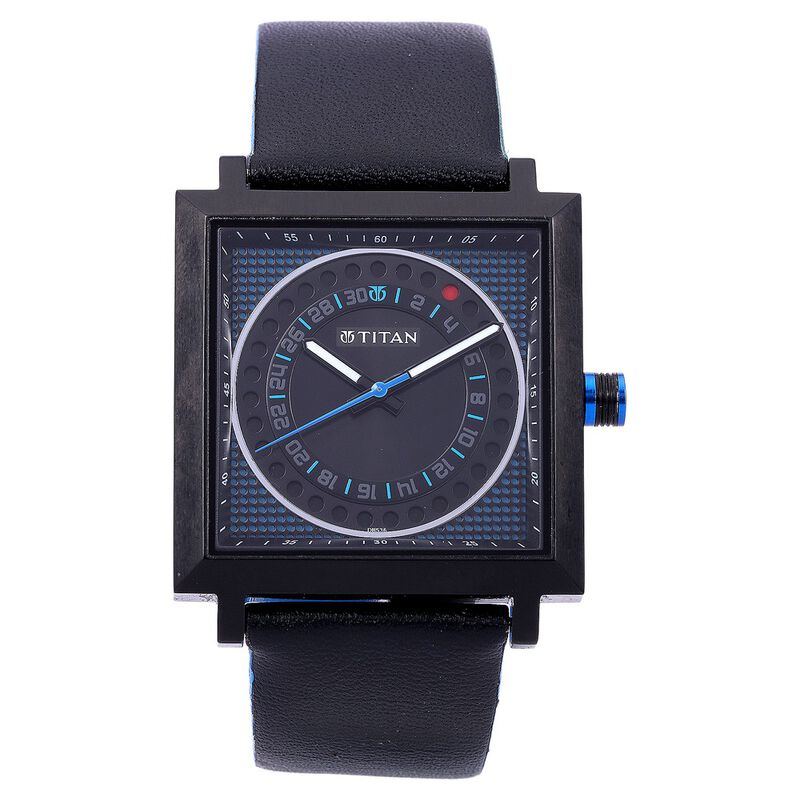 Buy Online Titan Quartz Analog Black Dial Watch for Men - 9434nl02j | Titan