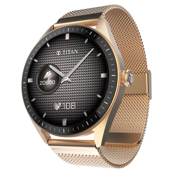 Buy Online Titan Crest 2.0 With 3.63 CM AMOLED Display With Functional Crown,SingleSync BT ...