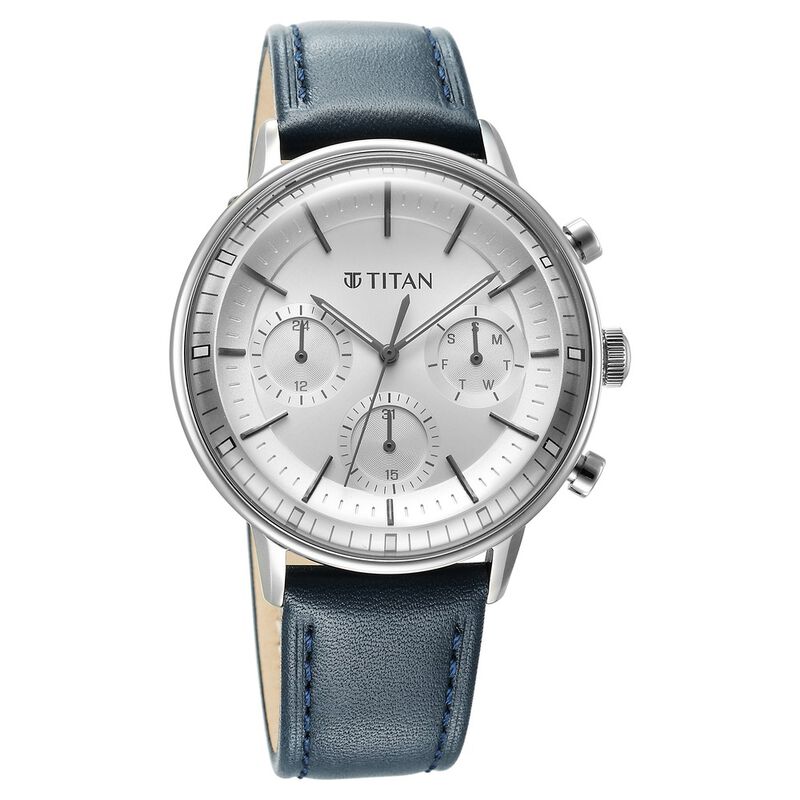 Buy Online Titan Light Leathers Quartz Multifunction Black Dial ...