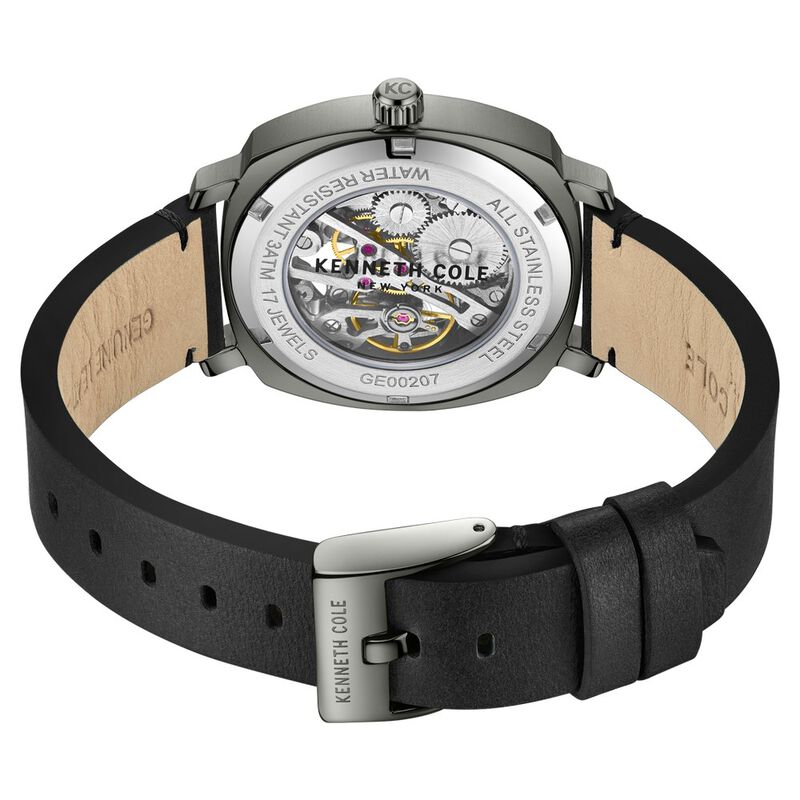 Buy Online Kenneth Cole Black Dial Analog Mechanical Hand Wound Watch ...