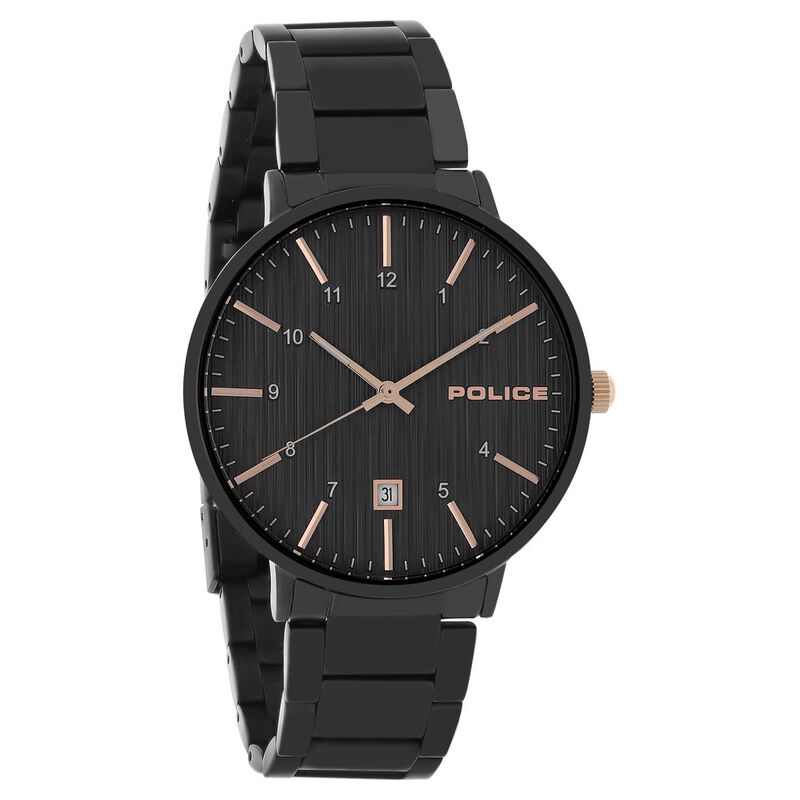 Buy Online Police Quartz Analog Blue Dial Metal Strap Watch for Men ...