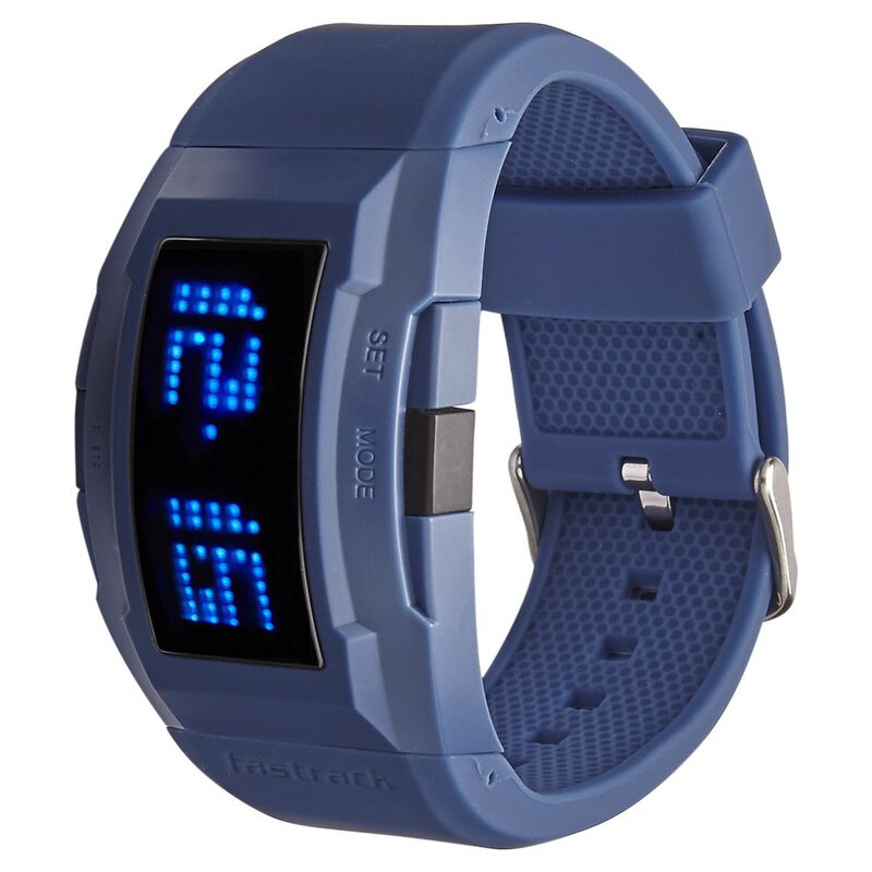 Buy Online Fastrack Digital Black Dial Plastic Strap Watch for Guys ...