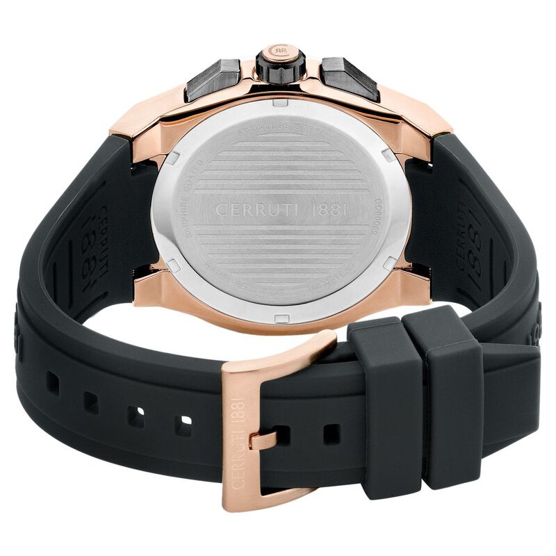 Buy Online Cerruti 1881 Black Dial Silicone Strap Watch for Men ...