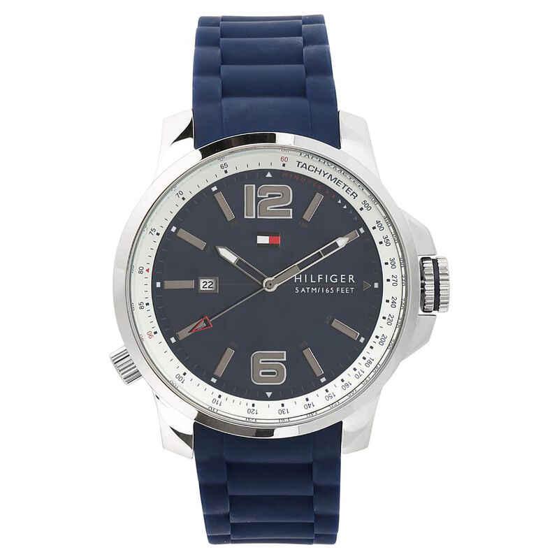 Buy Online Tommy Hilfiger Quartz Analog with Day and Date Blue Dial ...