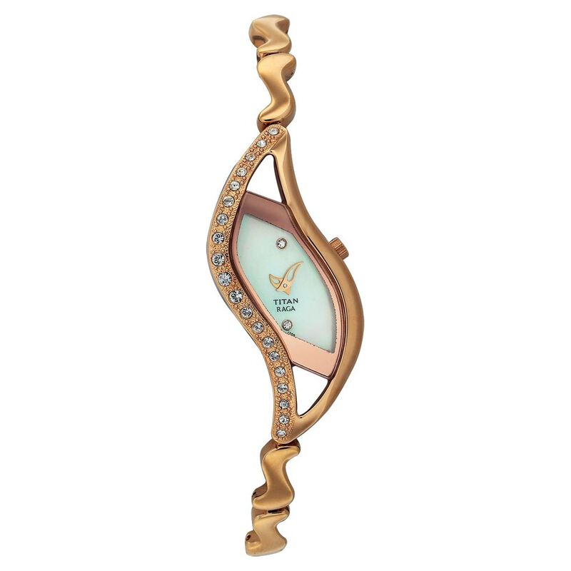 Buy Online Titan Quartz Analog Mother Of Pearl Dial Watch for Women ...