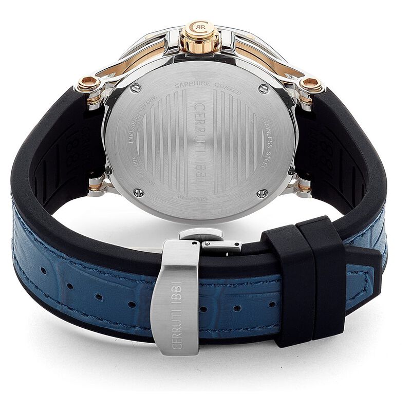 Buy Online Cerruti 1881 Blue Dial Silicone Strap Watch for Men ...