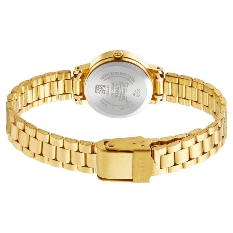 Buy Online Sonata Essentials White Dial Women Watch With Stainless ...