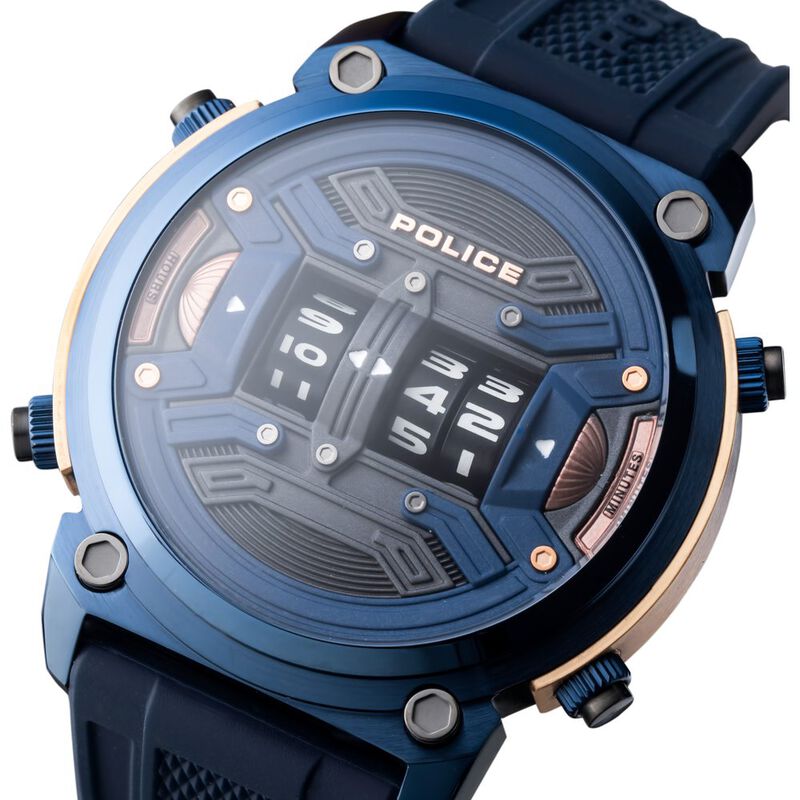 Buy Online Police Quartz Analog Grey Dial Silicone Strap Watch for Men ...