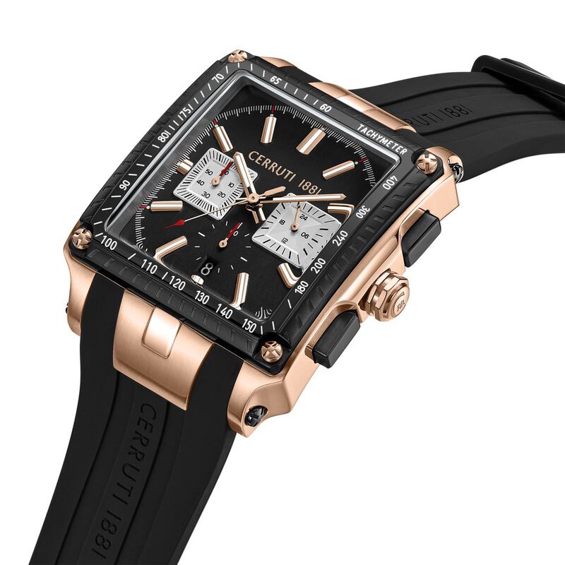 Buy Online Cerruti 1881 Quartz Chronograph Black Dial Stainless Steel ...