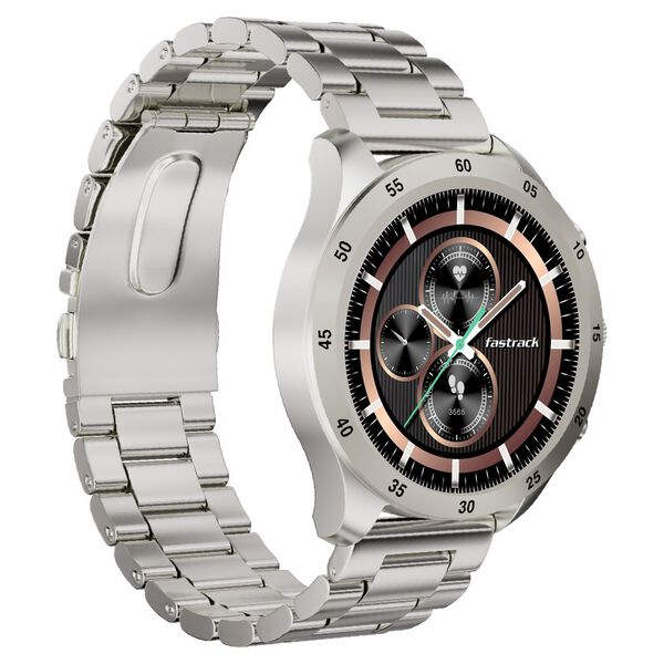 Buy Online Fastrack Magnus FX2 Unisex Smart Watch With Silver Metal ...