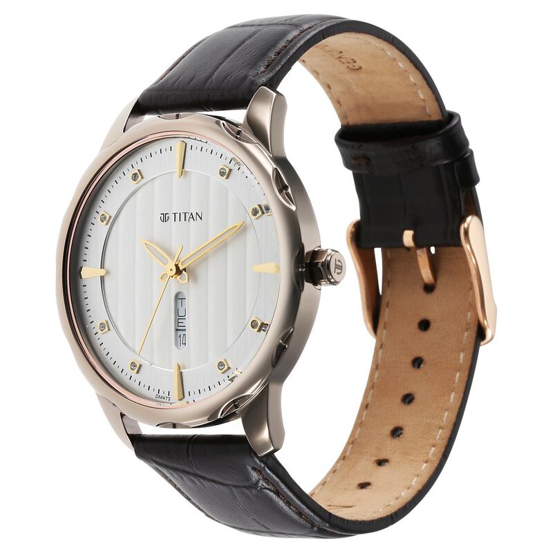 Buy Online Titan Regalia Opulent Analog with Day and Date White Dial ...