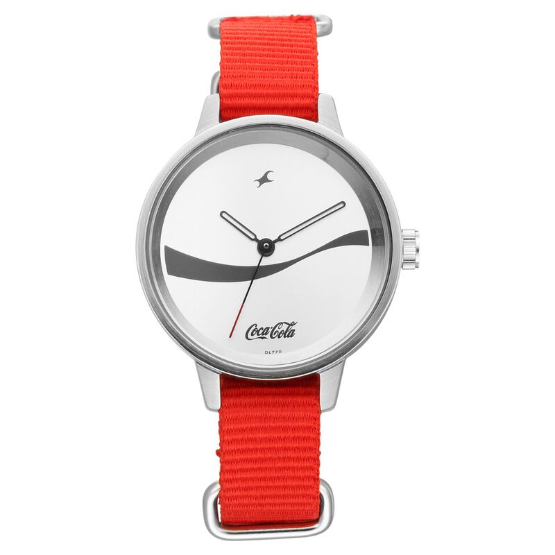 Buy Online Fastrack Coca Cola Edition By Fastrack Quartz Analog Silver ...