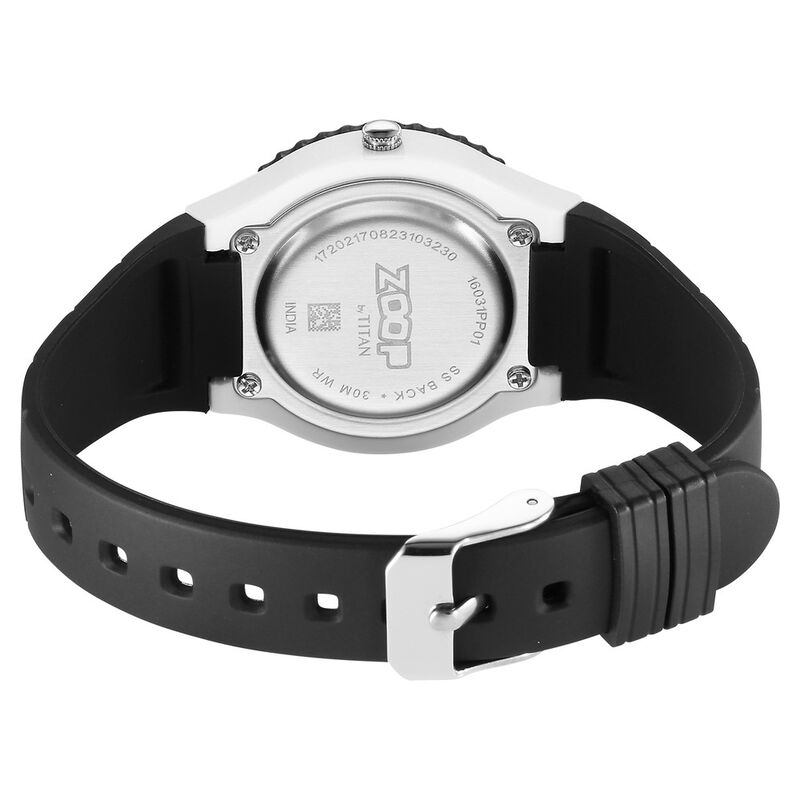 Buy Online Zoop By Titan Sport Quartz Analog Black Dial Polyurethane ...