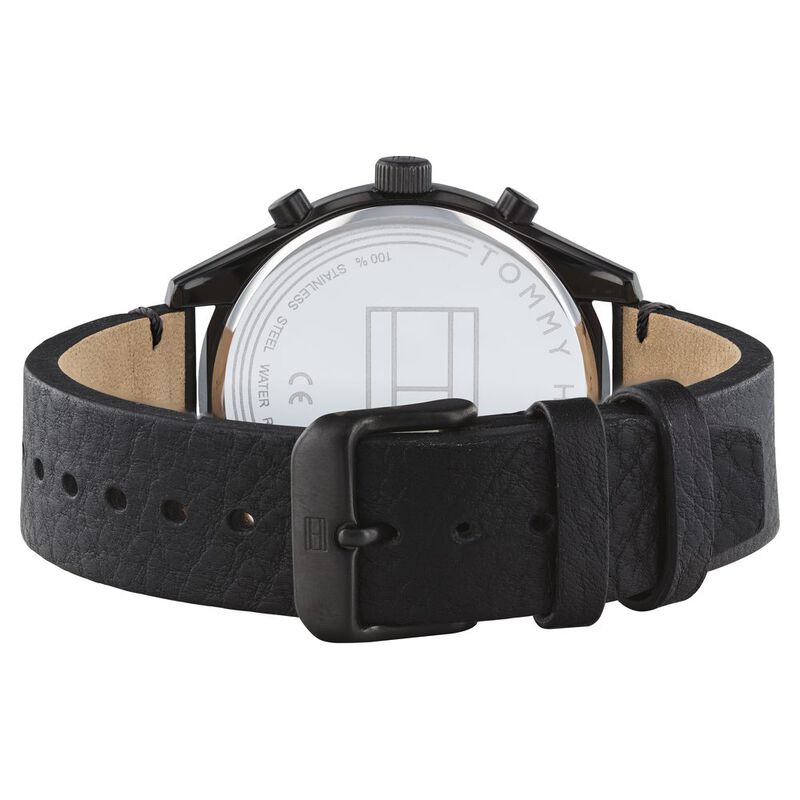 Buy Online Tommy Hilfiger Multifunction Black Dial Watch for Men ...