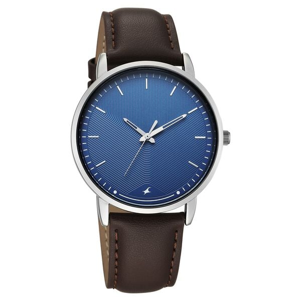 Buy Online Fastrack Stunners Quartz Analog Blue Dial Blue Leather Strap ...