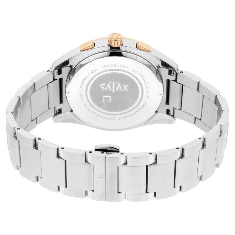 Buy Online Xylys Quartz Multifunction Silver Dial Stainless Steel Strap ...
