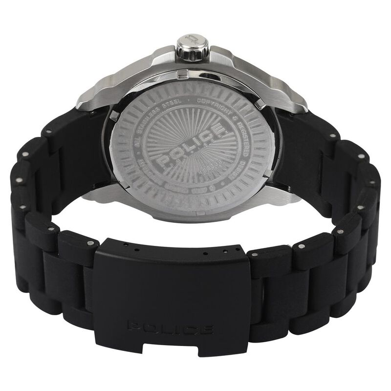 Buy Online Police Quartz Analog with Date Black Dial Plastic Strap ...