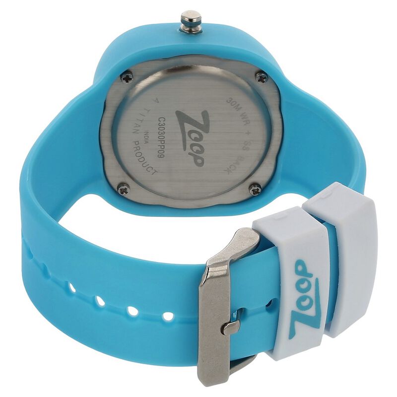 Buy Online Zoop By Titan Quartz Analog Blue Dial PU Strap Watch for ...