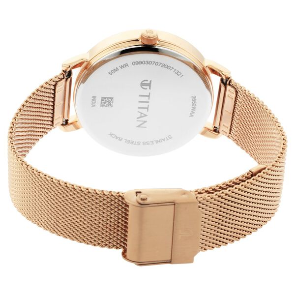 Buy Online Titan Workwear Rose Gold Dial Quartz Multifunction Metal ...