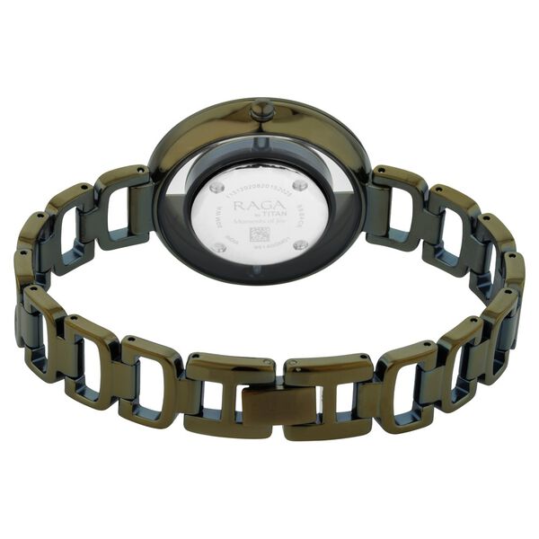 Buy Online Titan Raga Moments Of Joy Green Dial Women Watch With Metal ...