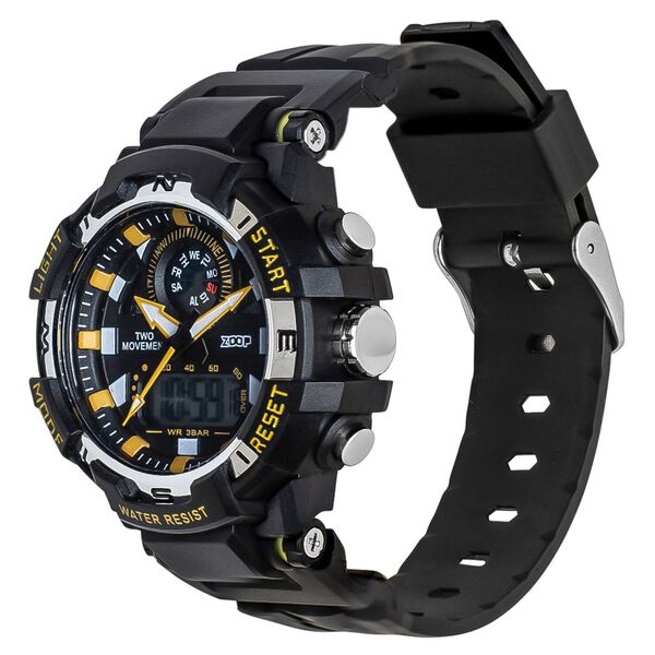 Buy Online Zoop Bolt Ana Digi Watch with Black and Yellow Multi Color ...