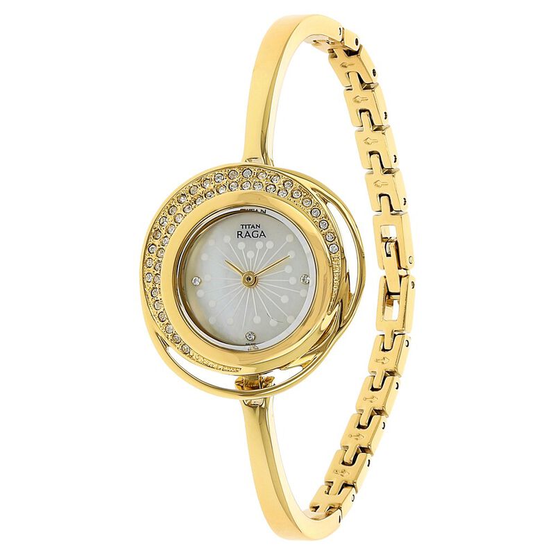 Buy Online Titan Raga Mother of Pearl Dial Women Watch With Metal Strap - nq95003ym01 | Titan