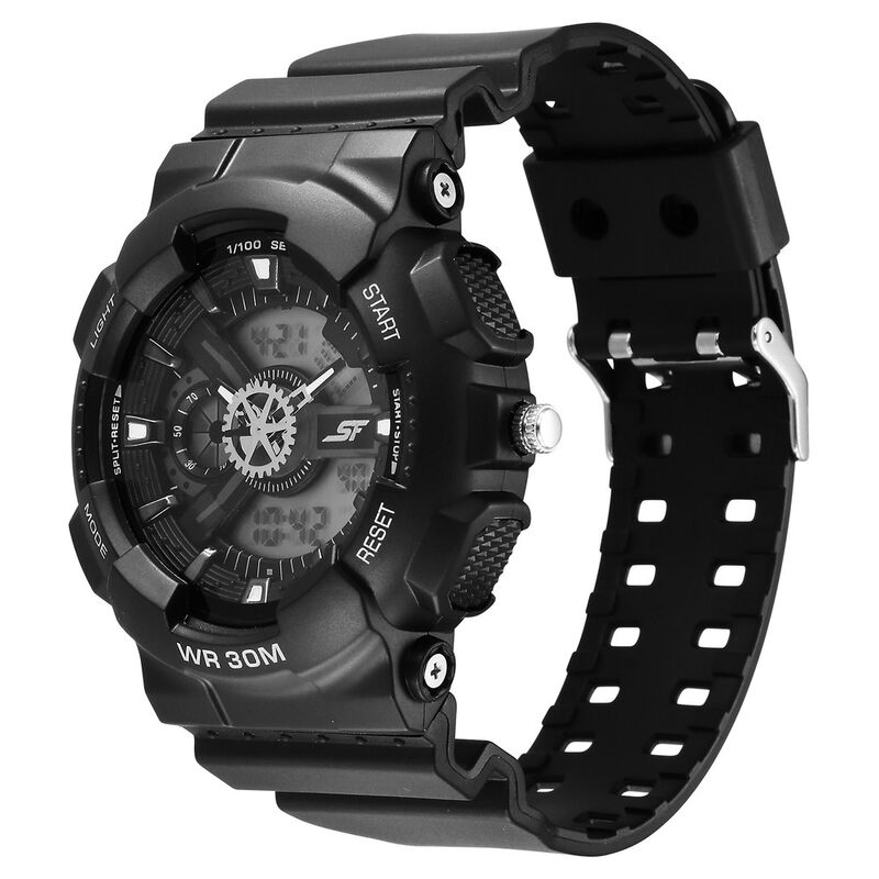 Buy Online SF Sleek All-Black Chronograph Men's Watch - Modern ...