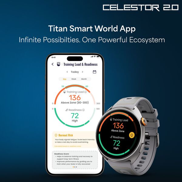 Buy Online Titan Celestor 2.0 Smartwatch with 1.43" inch AMOLED Display ...