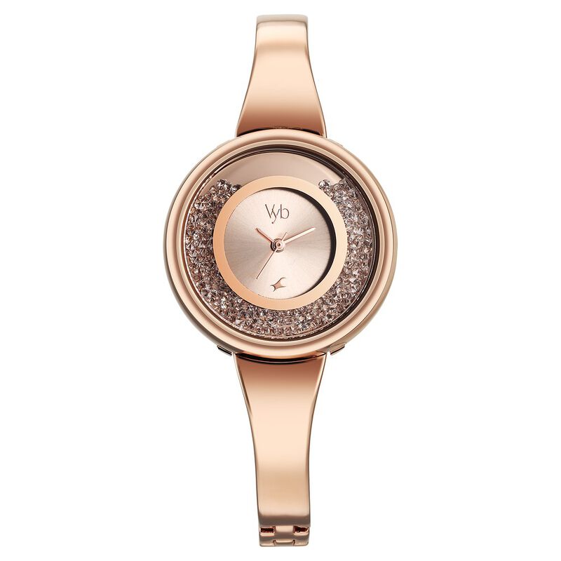 Buy Online Fastrack Vyb Diva Quartz Analog Rose Gold Dial Rose Gold ...