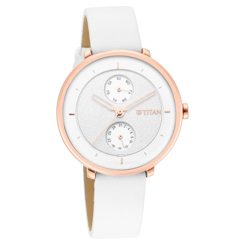 Buy Online Titan Pastel Dreams Quartz Analog Leather Strap Watch for ...