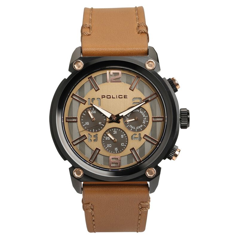 Buy Online Police Quartz Chronograph Brown Dial Watch for Men ...