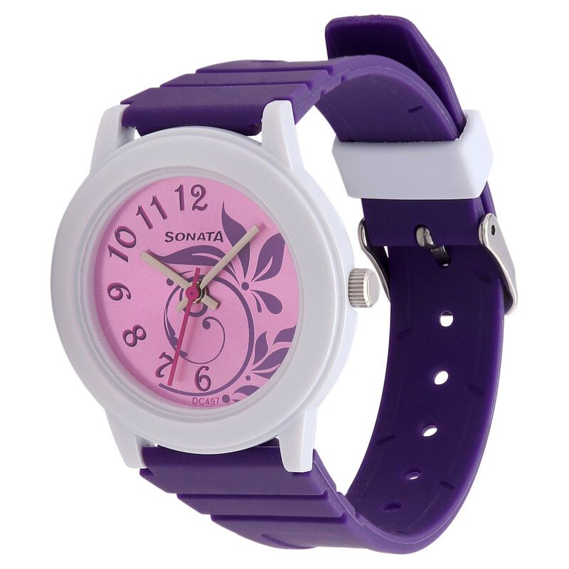 Buy Online SF Quartz Analog Pink Dial Plastic Strap Watch for Women ...