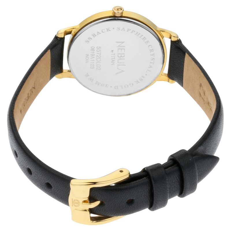 Buy Online Titan Nebula Lustre Quartz Analog 18 Karat Solid Gold Watch ...