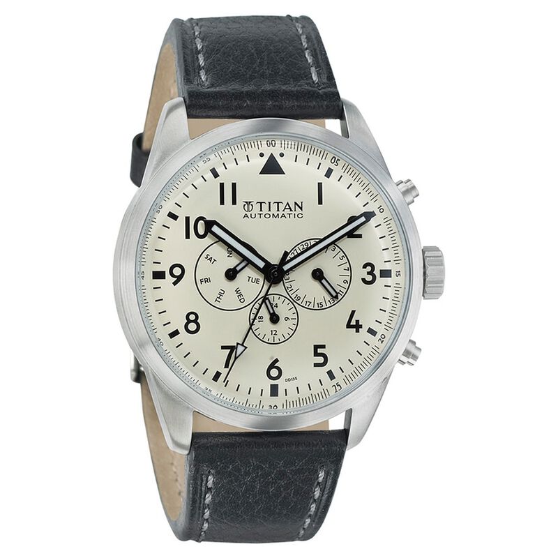 Buy Online Titan Automatic Off White Dial Watch for Men - 90003sl01j ...