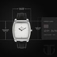 Buy Online Titan Braille Silver Dial Analog Leather Strap watch for Men ...