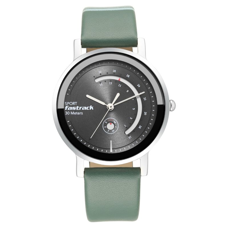 Buy Online Fastrack Wear Your Look Quartz Analog with Day and Date Grey ...