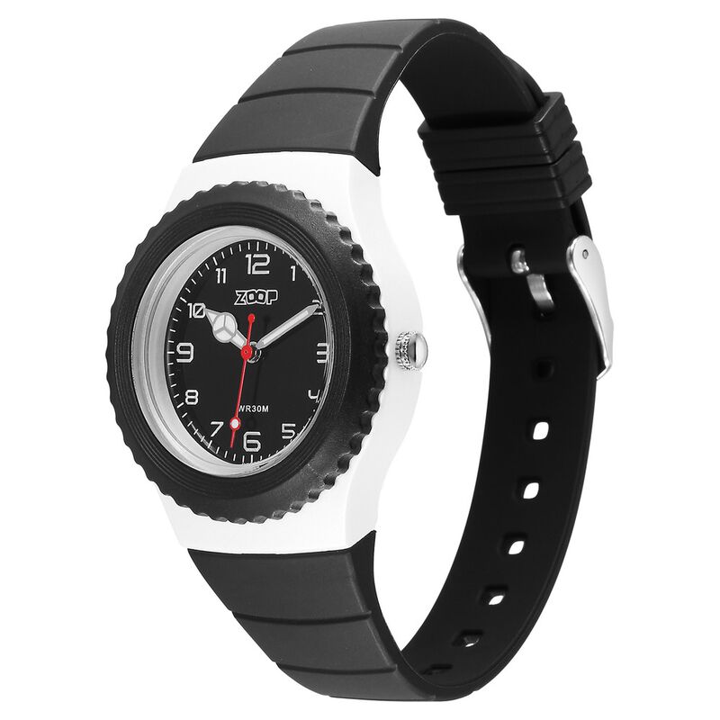 Buy Online Zoop By Titan Sport Quartz Analog Black Dial Polyurethane ...