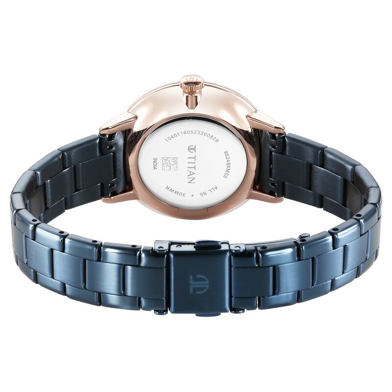 Buy Online Titan TGIF Quartz Analog Blue Dial Blue Stainless Steel ...