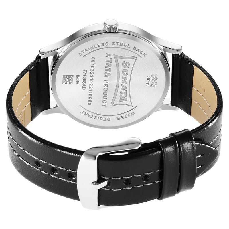 Buy Online Sonata RPM Yellow Dial Leather Strap Watch for Men ...