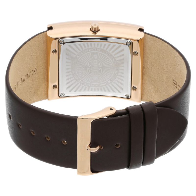 Buy Online Police Quartz Analog Brown Dial Leather Strap Watch for Men ...