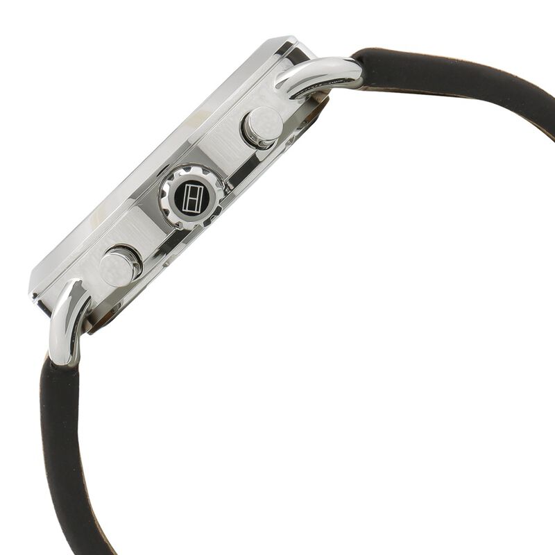 Buy Online Tommy Hilfiger Quartz Multifunction Blue Dial Leather Strap ...