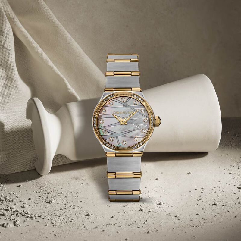 Buy Online Cerruti 1881 Quartz Analog Mother of Pearl Dial Stainless ...