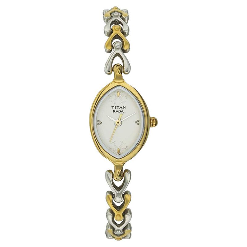 Buy Online Titan Quartz Analog Silver Dial Watch for Women - nb2370bm01 ...