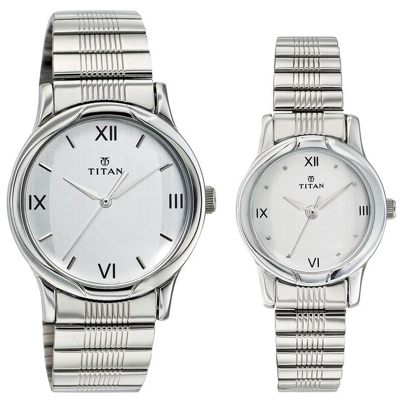 Buy Online Titan Bandhan Silver Dial Analog Metal Strap Watch for ...