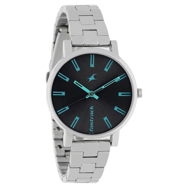 Buy Online Fastrack Fundamentals Quartz Analog Grey Dial Stainless ...