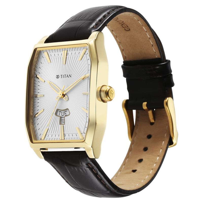 Buy Online Titan Regalia Opulent White Dial Analog with Day and Date ...
