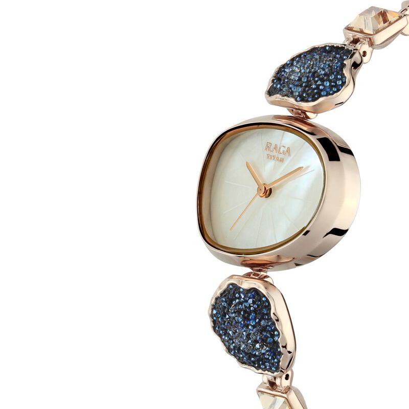 Buy Online Titan Raga I Am Mother of Pearl Dial Women Watch With Metal ...