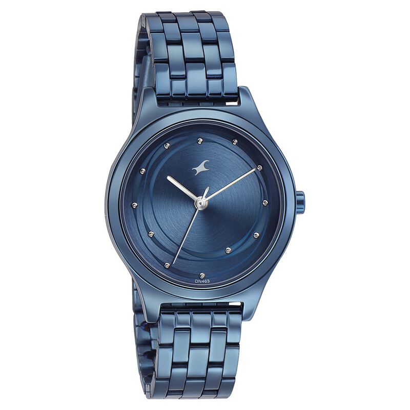 Buy Online Fastrack Style Up Blue Dial Stainless Steel Strap Watch for ...