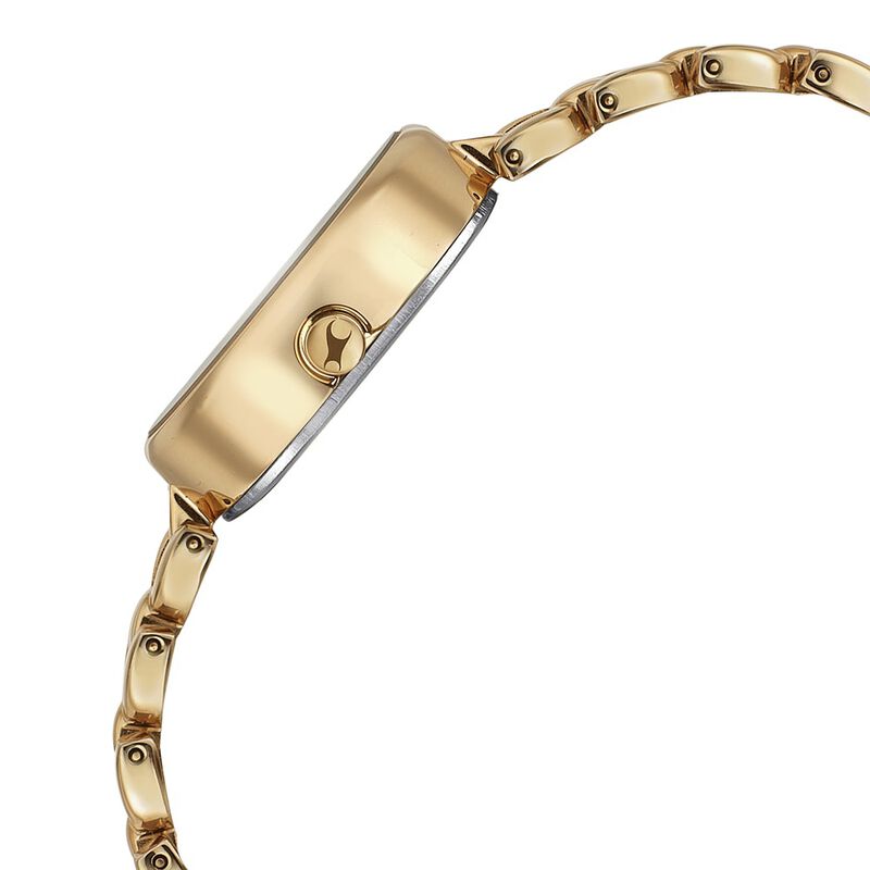 Buy Online Fastrack Style Up Golden Dial Metal Strap Watch for Girls ...