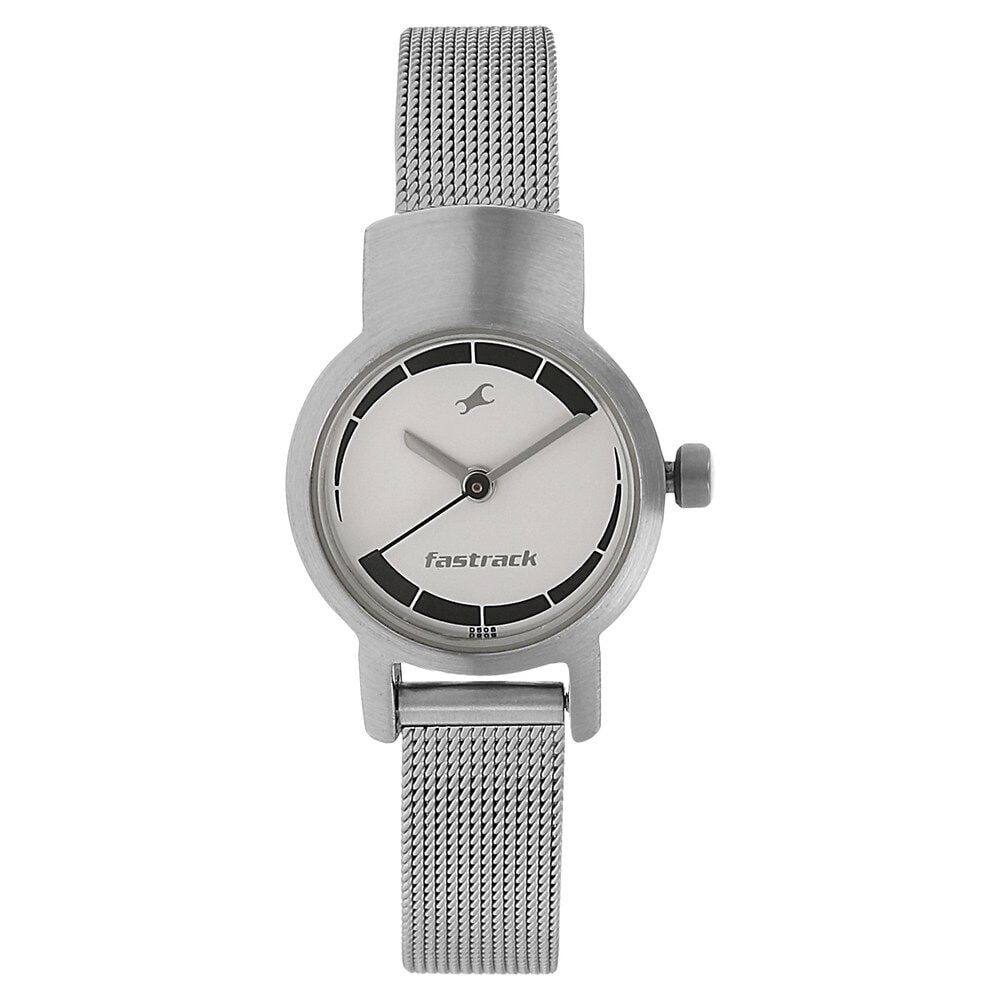 Buy Online Fastrack Quartz Analog Silver Dial Metal Strap Watch for ...